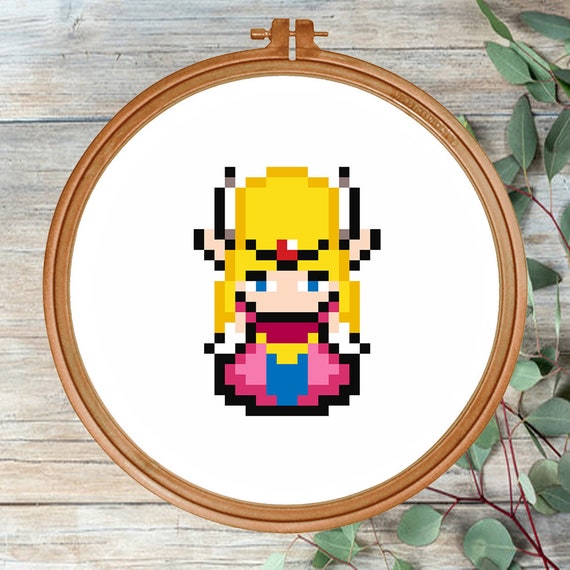 Zelda From the Legend of Zelda Cross Stitch Pattern - Etsy