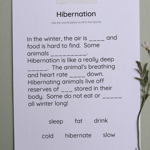 Hibernate Migrate Adapt | Winter Animals Learning Bundle | Nature Study ...