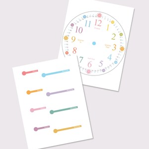 Learning to Tell Time Kids Learning Clock Printable Clock Life Skills ...