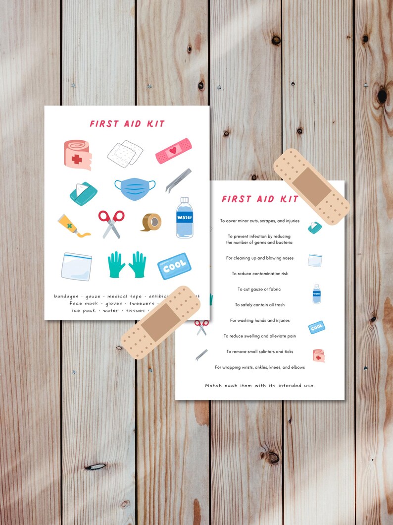 Basic First Aid Elementary Unit | Homeschool Home Study Kindergarten ...