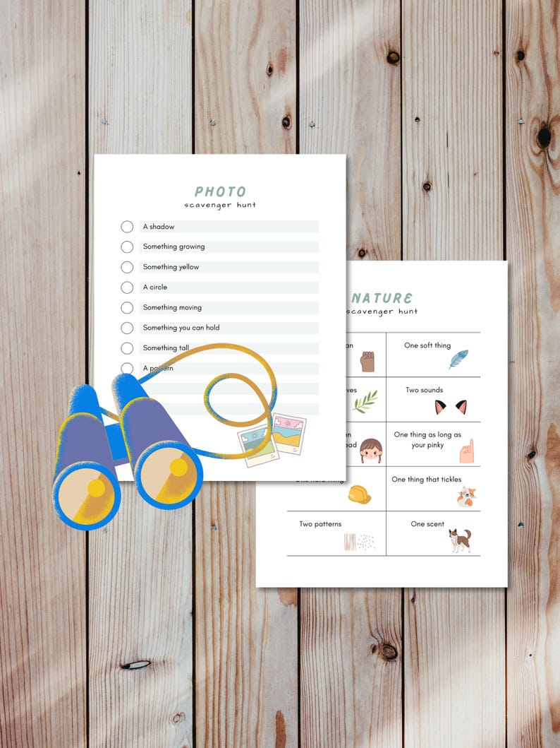 Scavenger Hunts | Nature Activity Outdoors Seek and Find Homeschool ...