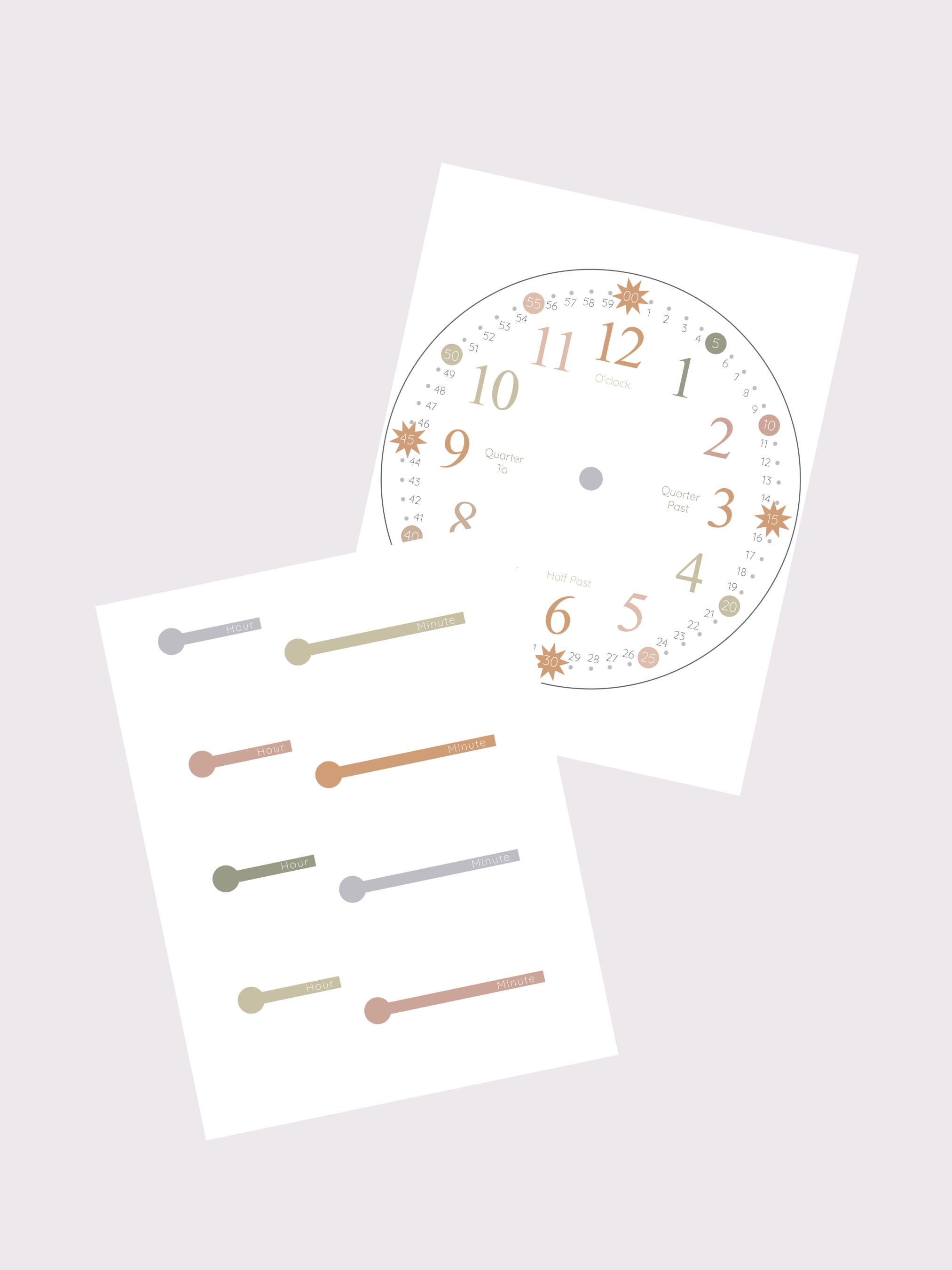 Learning to Tell Time | Kids Learning Clock | Printable Clock | Life ...
