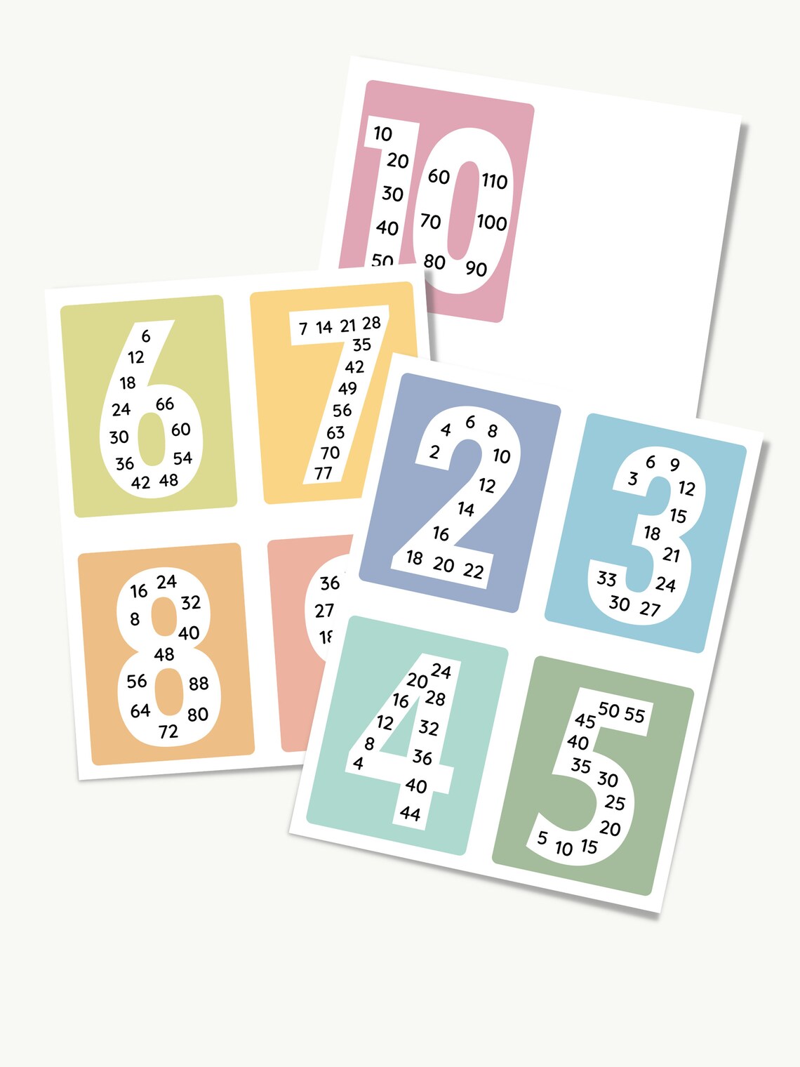 Skip Counting Practice | Printable Flash Cards | Early Math Skills ...