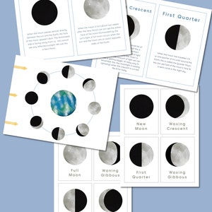 Phases of the Moon | Outer Space Learning Bundle | Nature Study | Mini ...