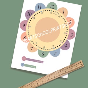 Learning to Tell Time Kids Learning Clock Printable Clock Life Skills ...