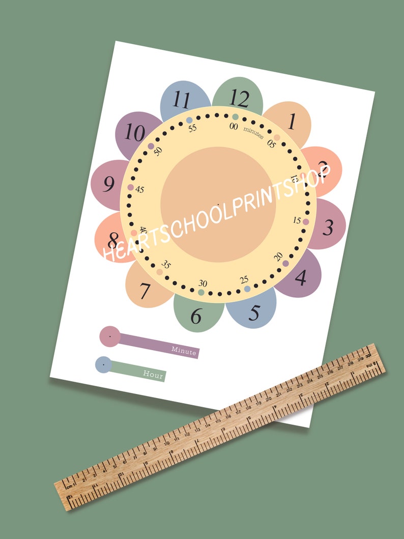 Learning to Tell Time Kids Learning Clock Printable Clock Life Skills ...