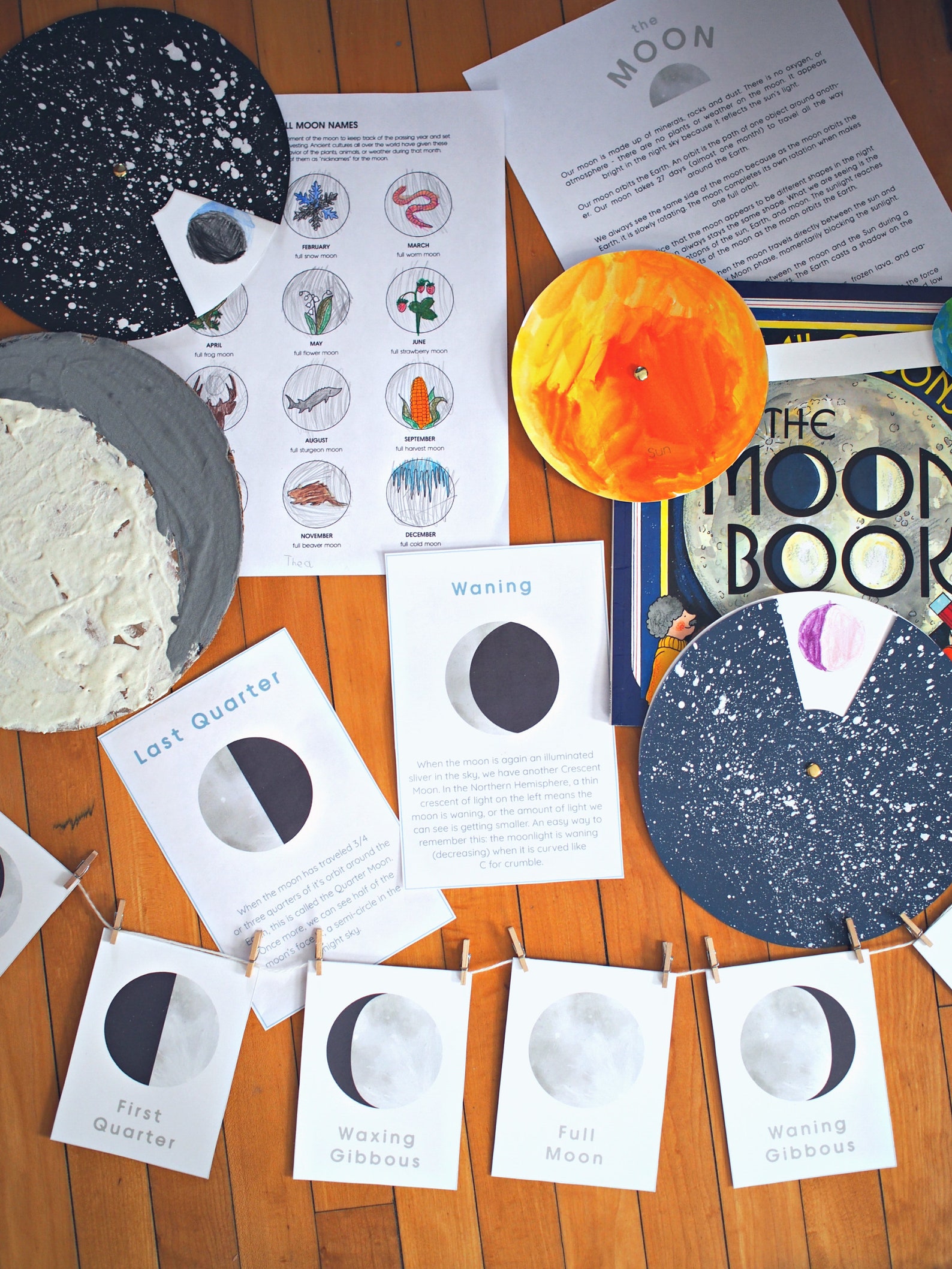 Phases of the Moon | Outer Space Learning Bundle | Nature Study | Mini ...