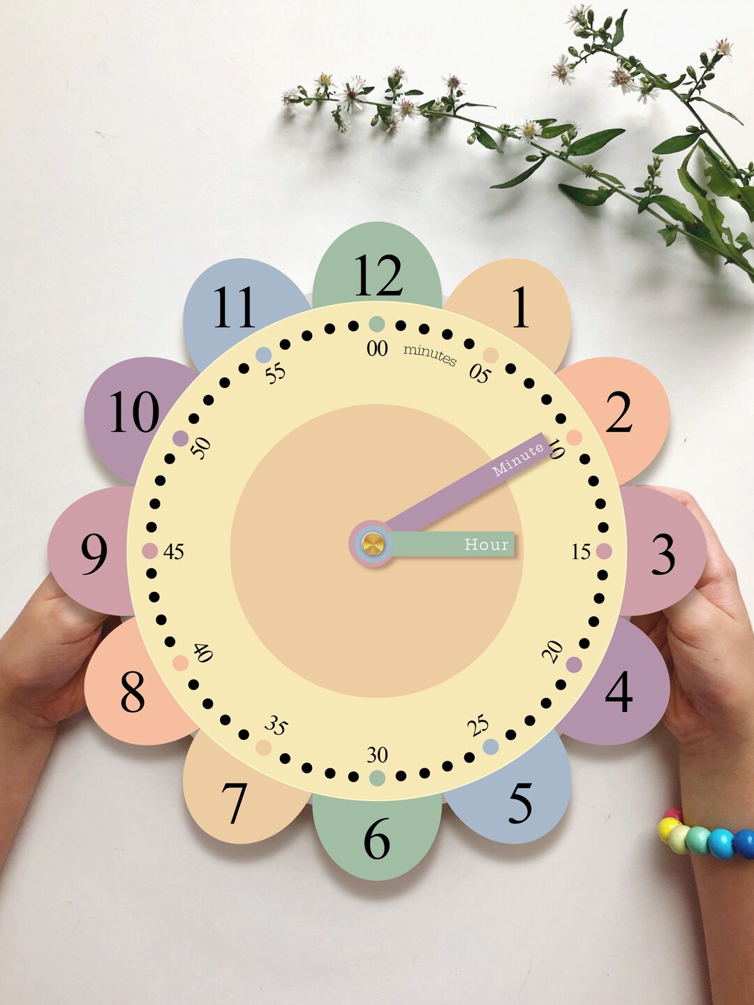 Learning to Tell Time Kids Learning Clock Printable Clock Life Skills ...