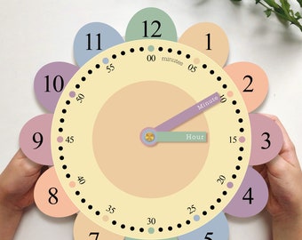 Learning to Tell Time Kids Learning Clock Printable Clock Life Skills ...