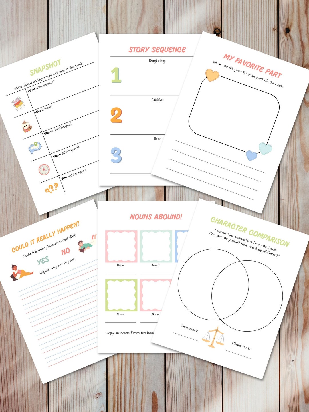 Reading Response Pages for Elementary | Homeschool Home Study Classroom ...