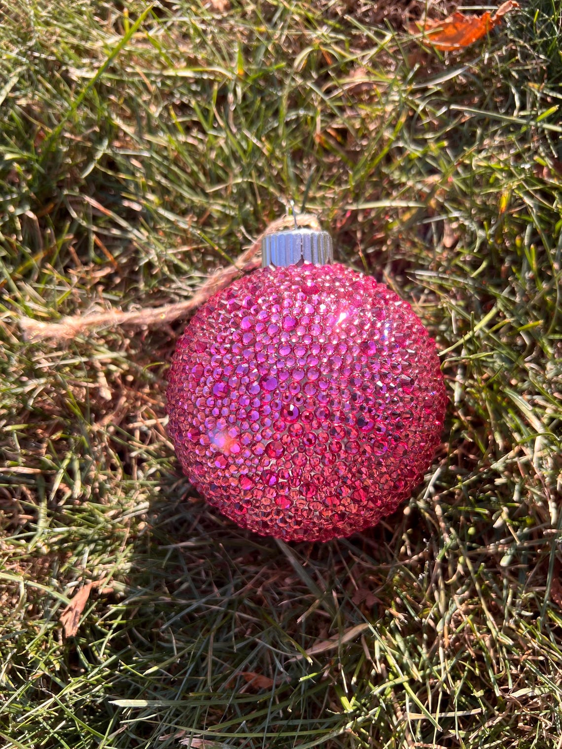 Pink Bedazzled Ornament - Etsy