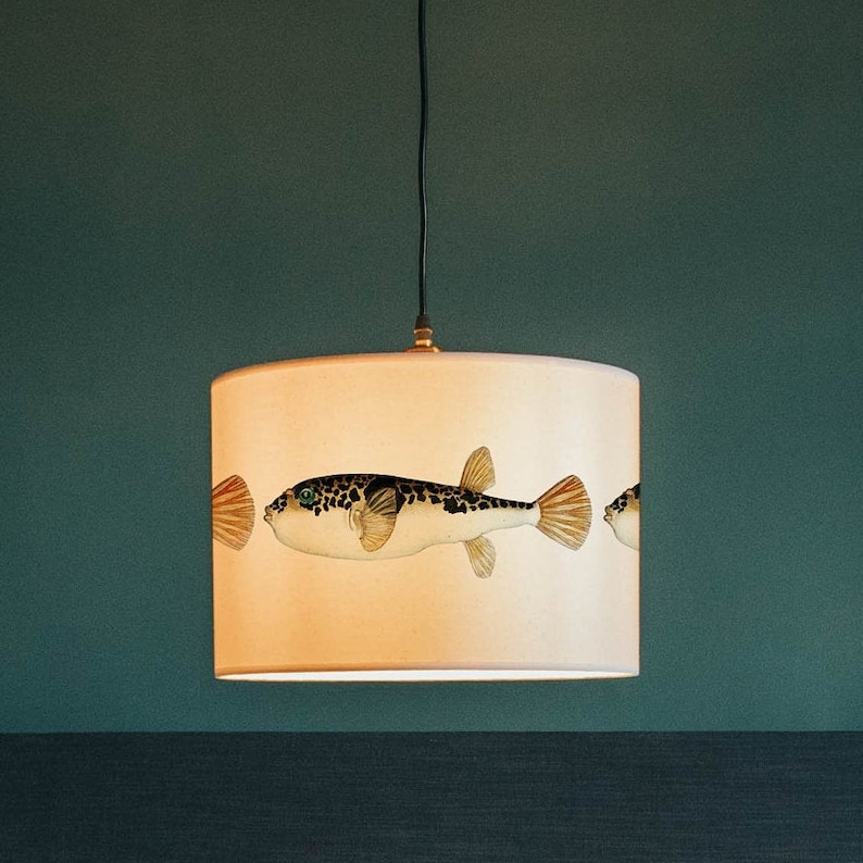 Fish Lampshade/ Ceiling Light Smooth Toad Fish Lamp Shade - Etsy