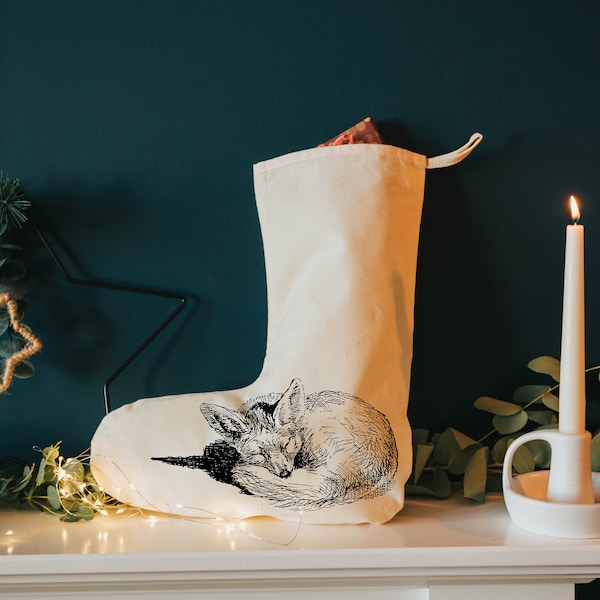Christmas Stocking Fox - Etsy