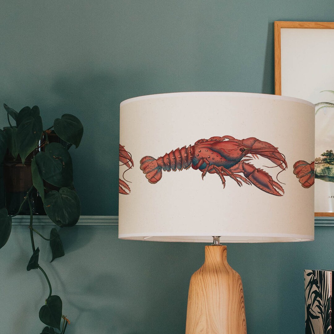 Lobster Lampshade/ Ceiling Light Nautical Lamp Shade Sea Themed ...