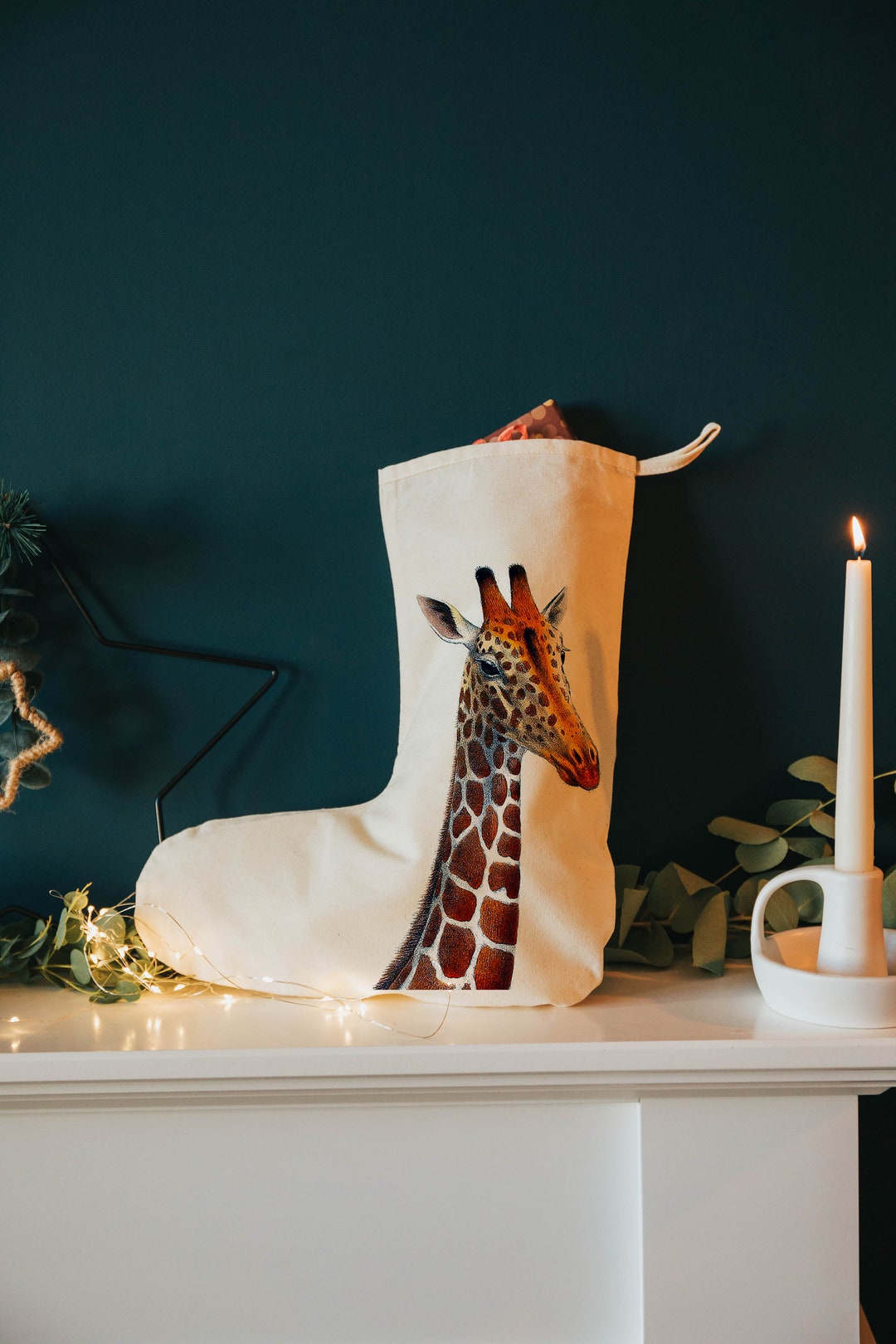 Animal Christmas Stocking Holiday Stocking Contemporary Christmas ...