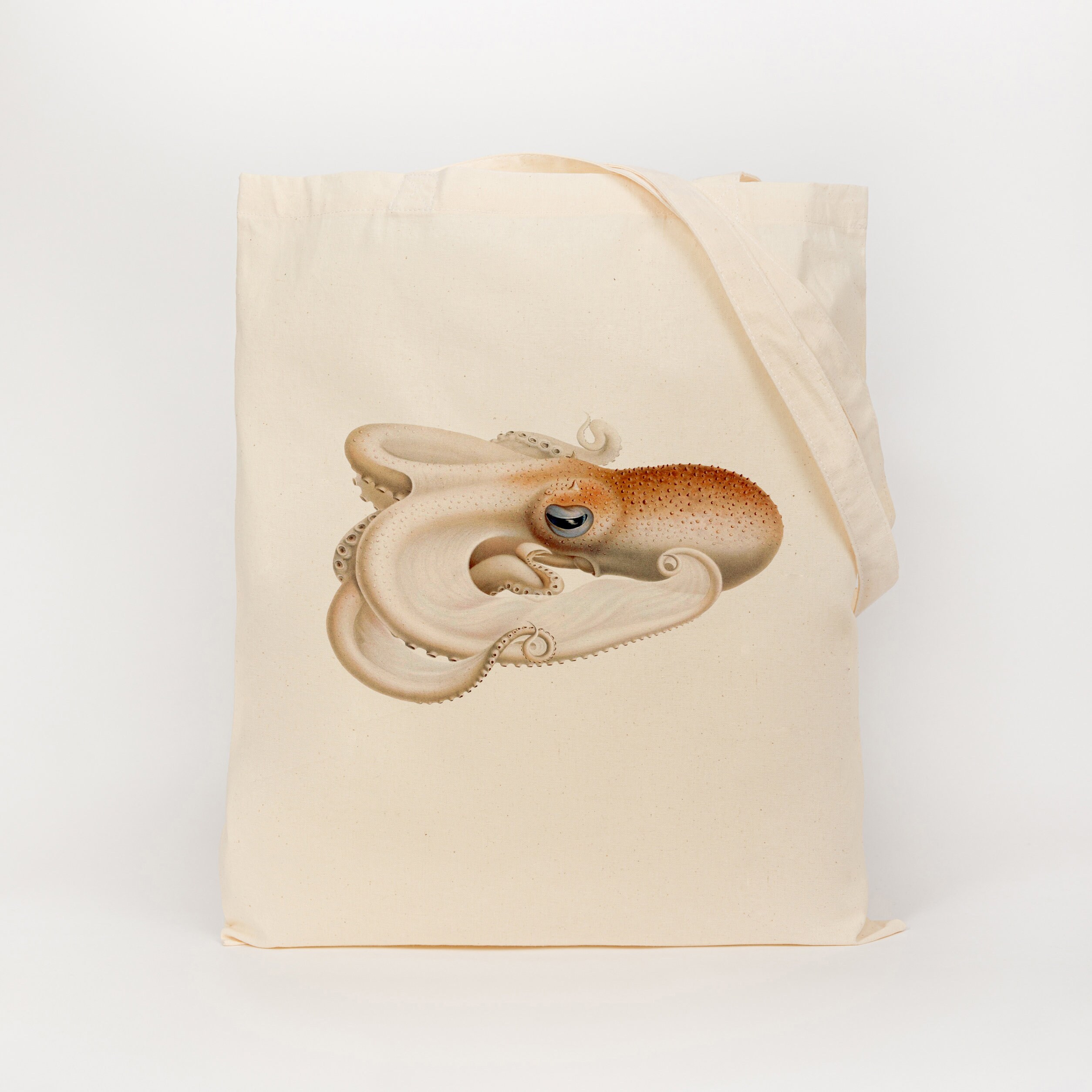 White octopus bag octopus gifts cotton reusable bag | Etsy