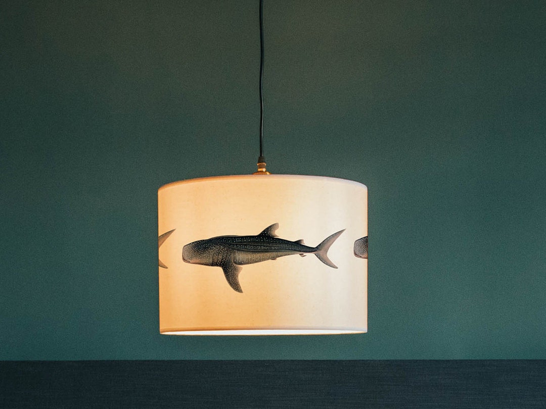 Nautical Shark Lampshade - Handmade Ocean Ceiling Light - Etsy UK
