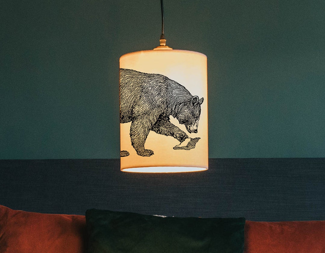 Bear Lamp Shade/ Ceiling Shade - Animal Lamp Shade - Bear Light ...