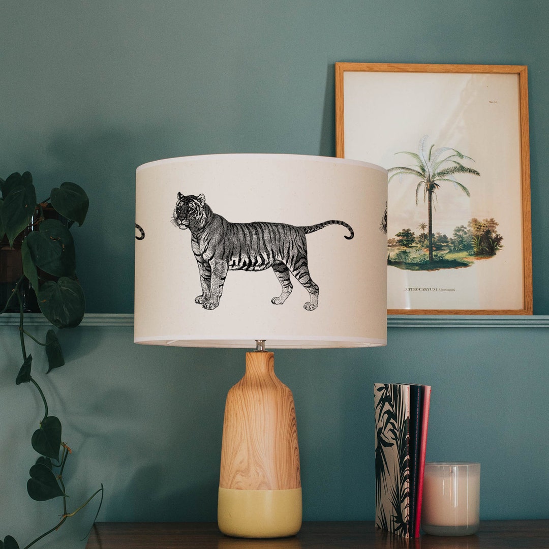 Tiger Lampshade/ceiling Shade Animal Lamp Shade Drum Lamp Shade ...