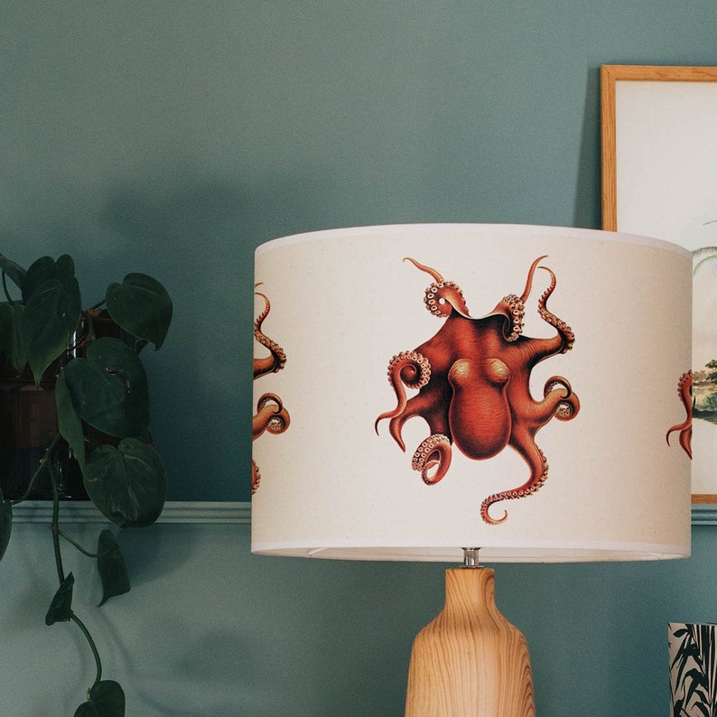 Octopus lampshade/ ceiling light nautical lamp lighting | Etsy