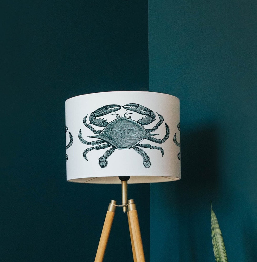 Nautical Lamp Shade/ Ceiling Light Crab Lampshade Lighting - Etsy