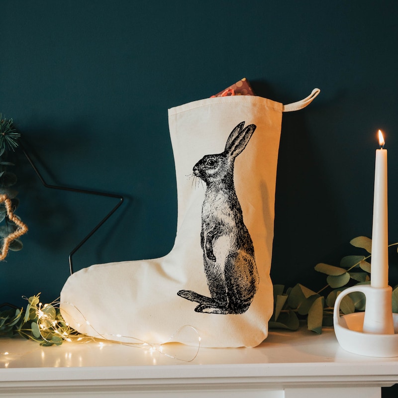 Christmas Rabbit - Etsy