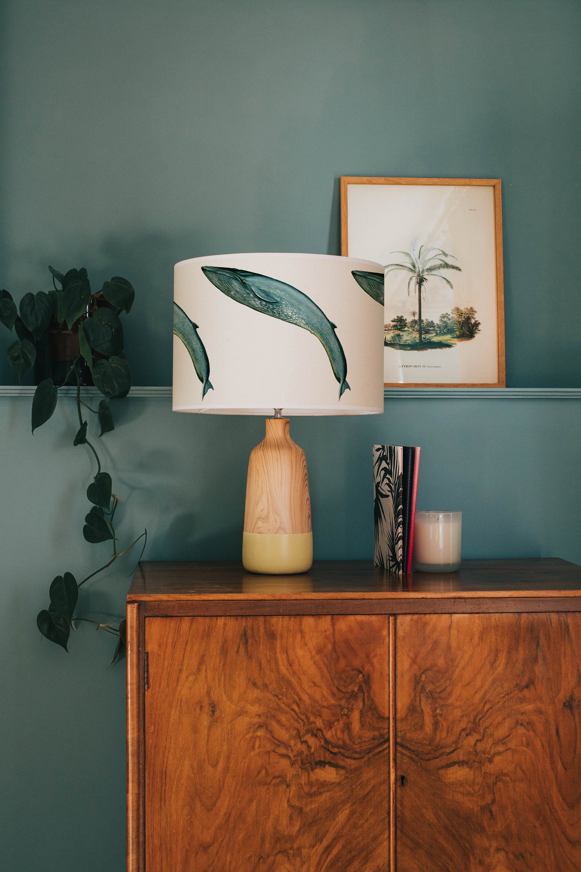 Leaping whale lampshade/ ceiling light nautical lamp shade | Etsy