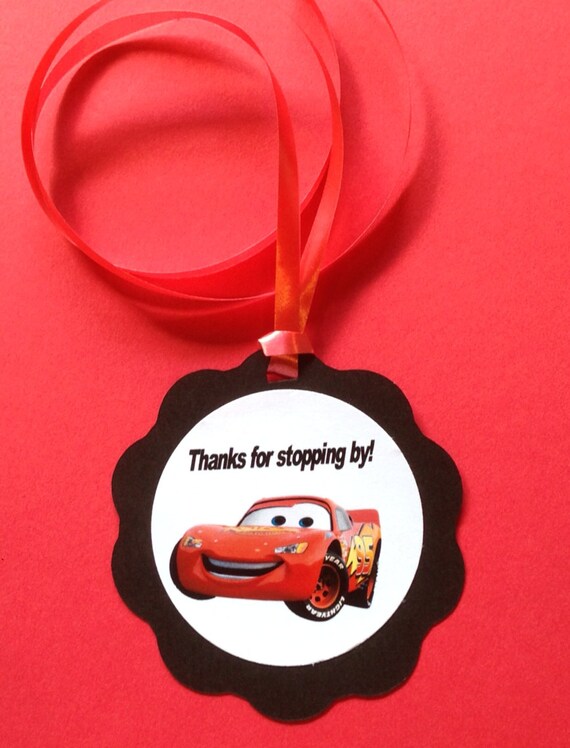 Items similar to Disney CARS Birthday Party/Favor Tags on Etsy