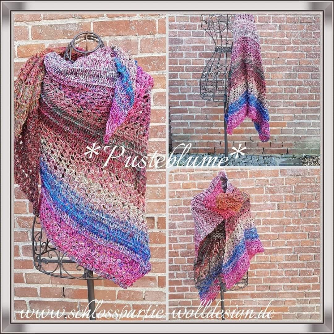 E Book Häkelanleitung Pusteblume Dreieckstuch Stola Tuch - Etsy.de