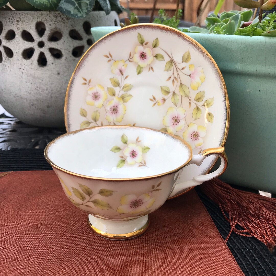 Springfield Fine Bone China Made in England Teacup and Saucer Set - Etsy