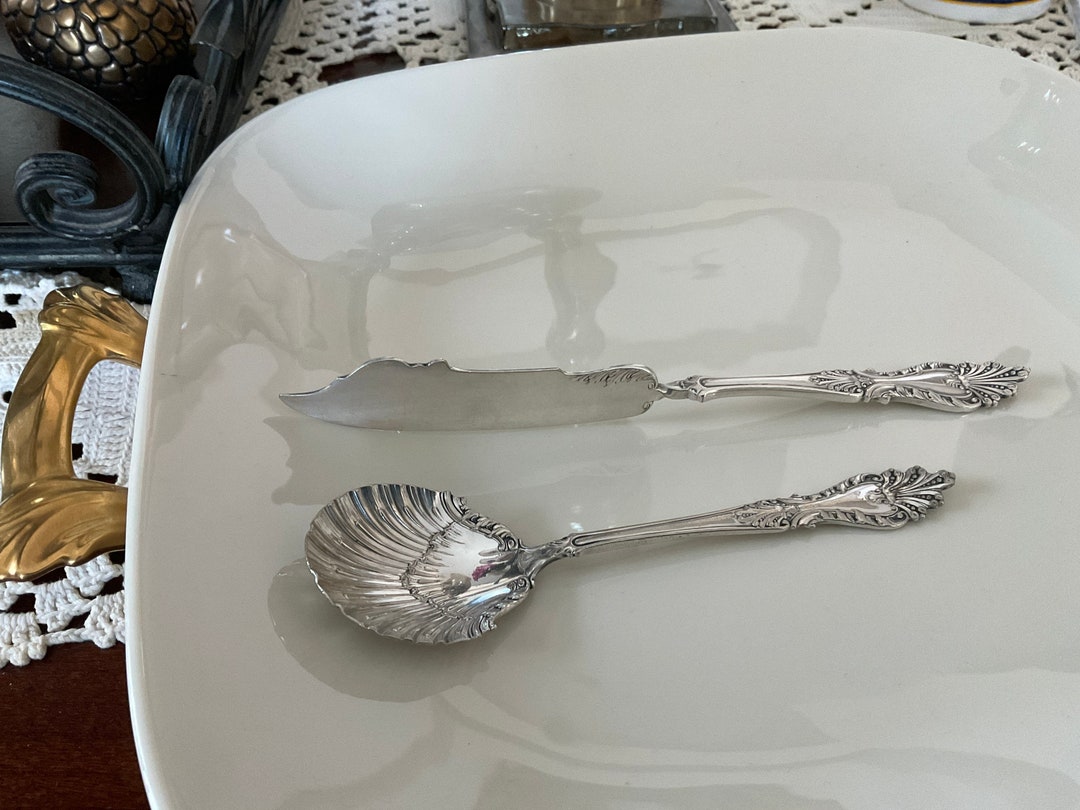 Antique Silverplate Rogers & Hamilton 1896 XII Raphael Sugar Spoon and ...
