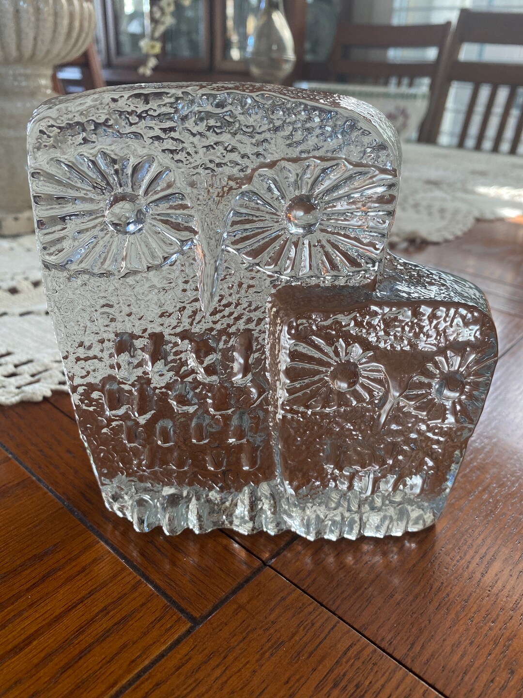 MCM Mid Century Blenko Don Shepard DAS Designs Ice Floe Glass Owls - Etsy