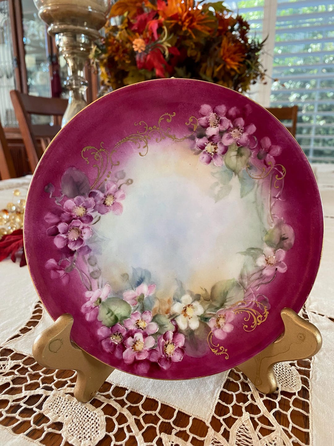 Antique Limoges Elite 7 Hand Painted With Gold Highlights Plate in ...