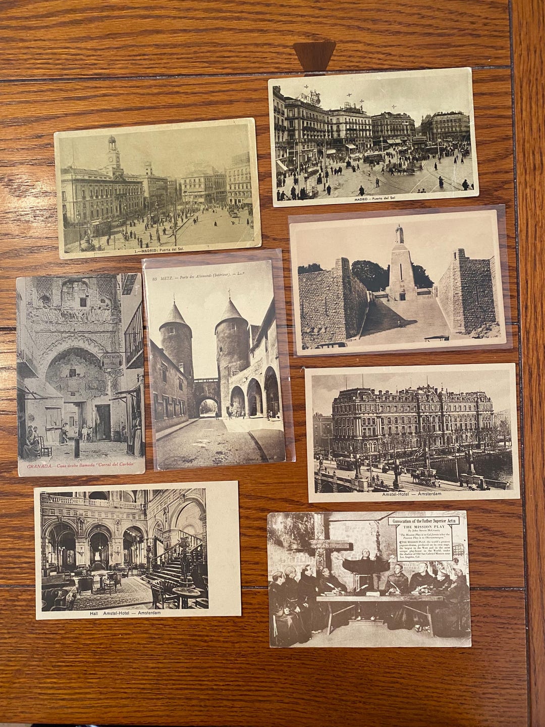 Lot 10 Eight Antique 1920’s Sepia Photo Postcards Only One Has Writing ...