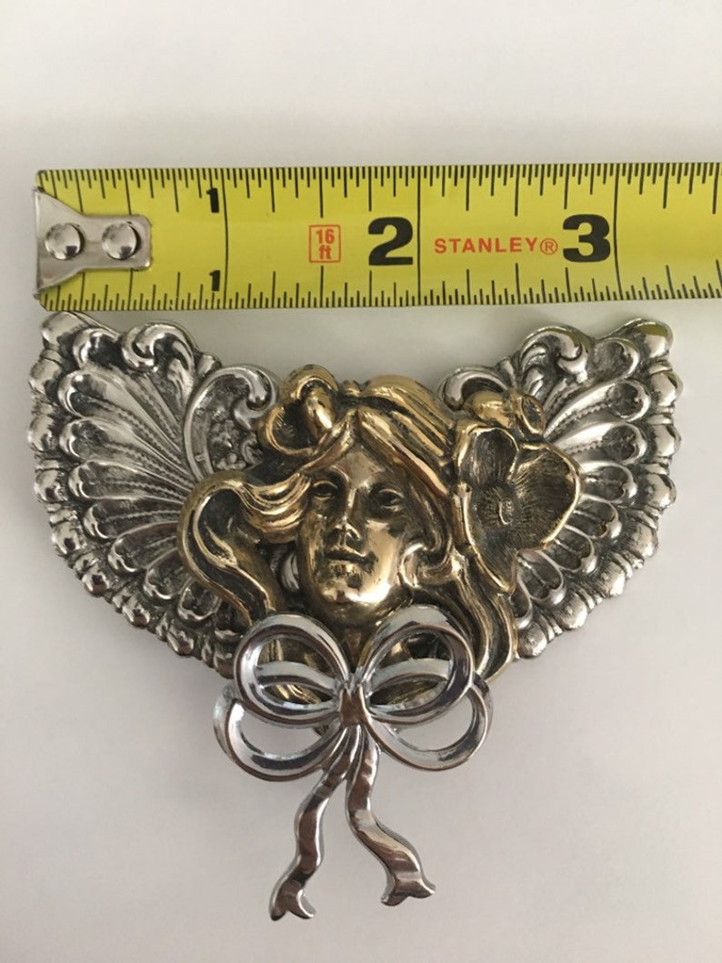 Signed 1994 Jane Angel Pin 3 1/2 X 3 Victorian - Etsy