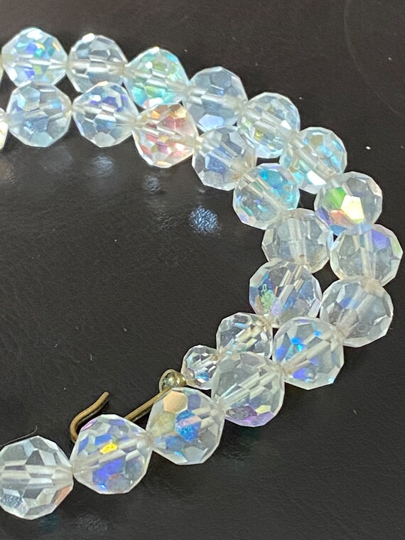 Hand Made Graduated Clear Crystal Necklace with Magne… - Gem