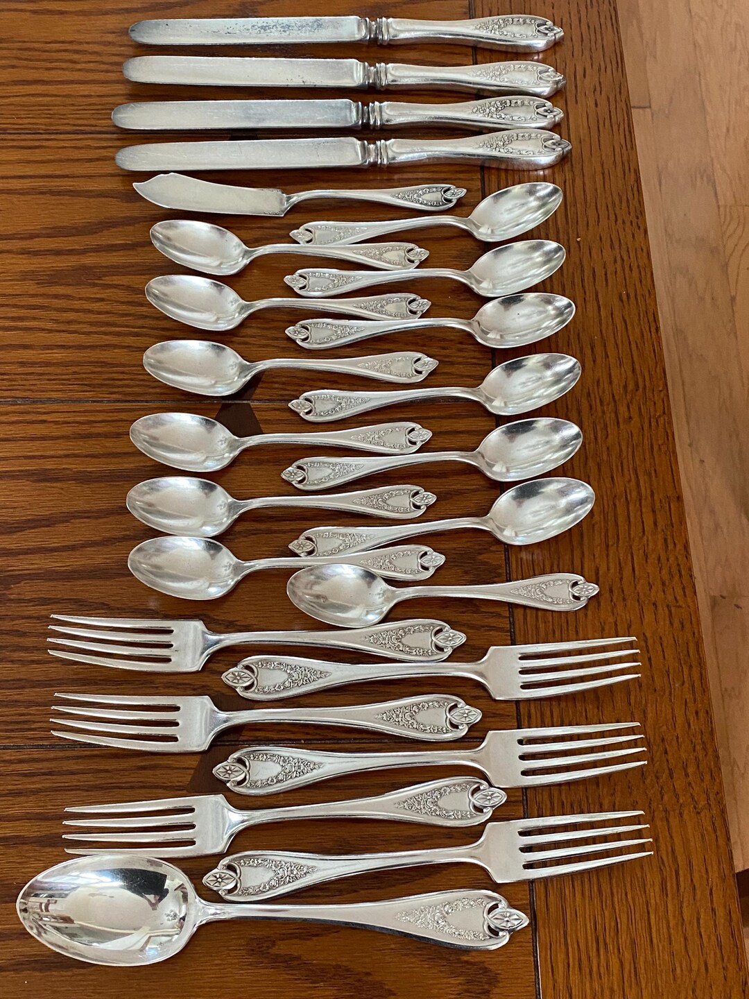 1940 Old Colony Silverplate by 1847 Rogers Available by Piece: Dinner ...