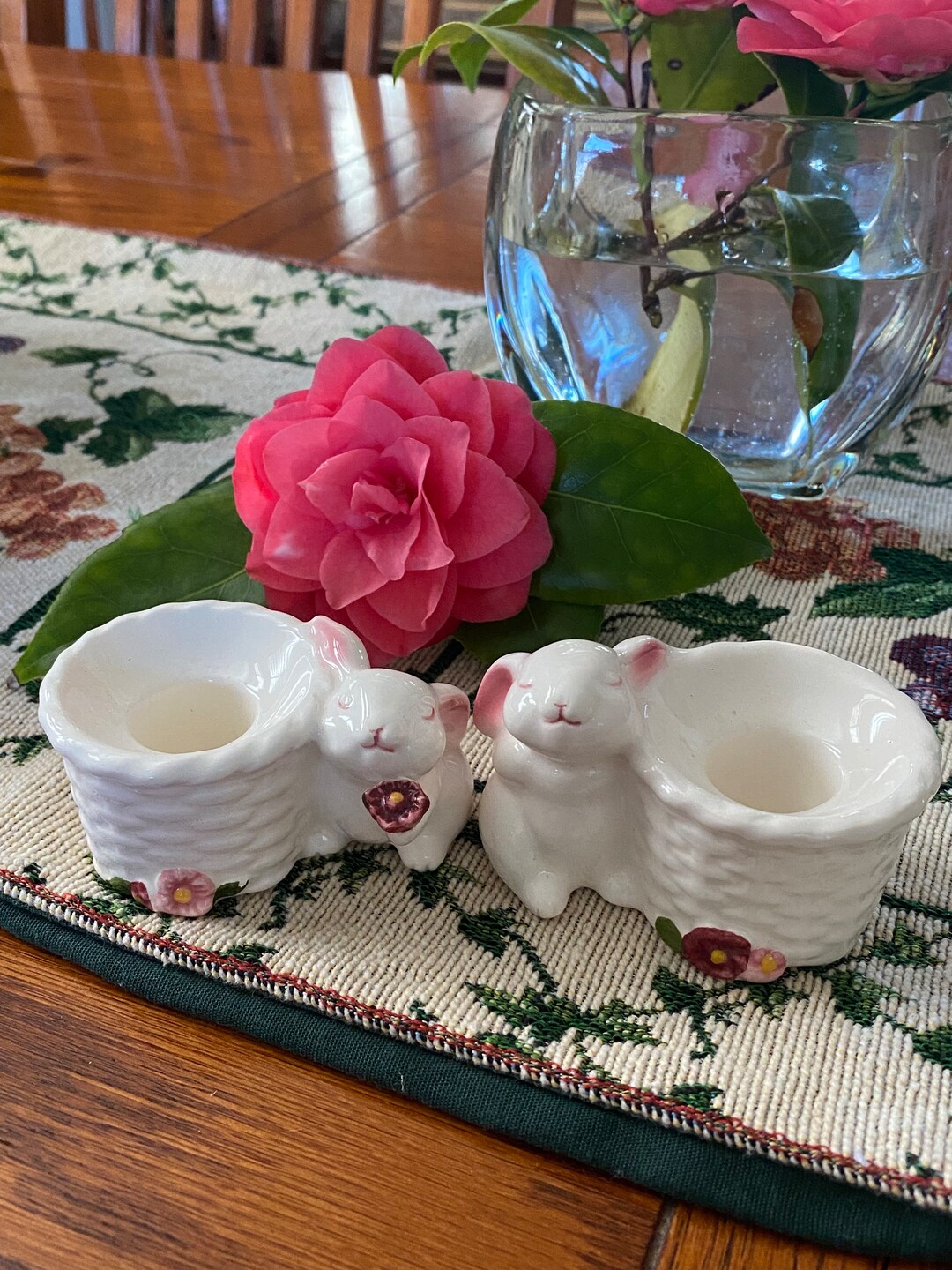1980’s Avon Bunny Rabbit Taper Candlestick Holders in Original Box - Etsy