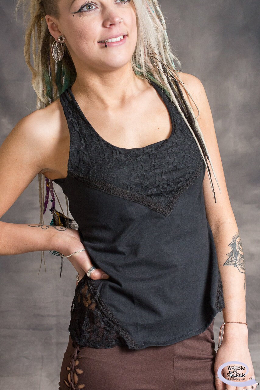 PIXIE CROSS BACK Top Hippy Psytrance Party Rave Festival Goa | Etsy UK