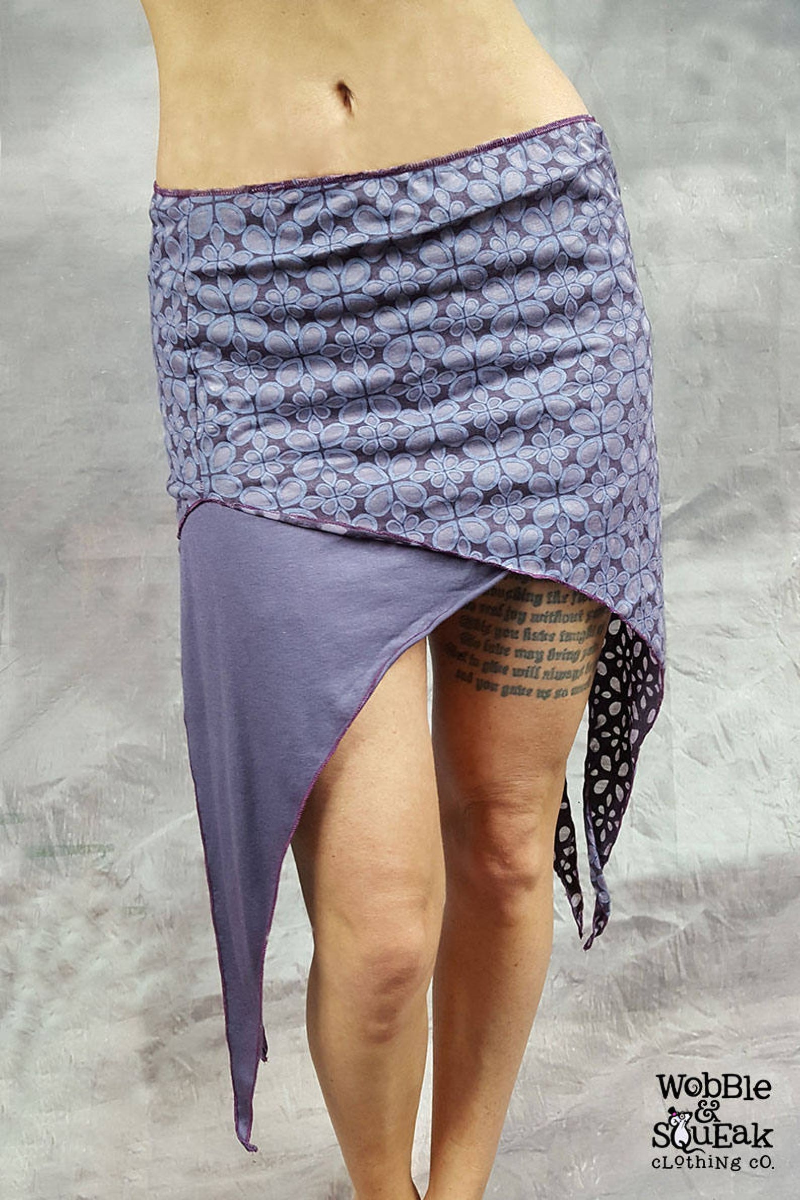 PIXIE SKIRT RAVE Hippy Asymmetrical Psytrance Festival Goa Party (pack ...