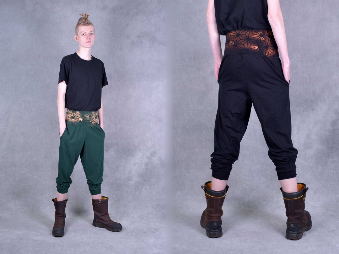 YOGA PANTS Sacred Geometry Trousers Baggy Hippy Psytrance Festival Goa ...