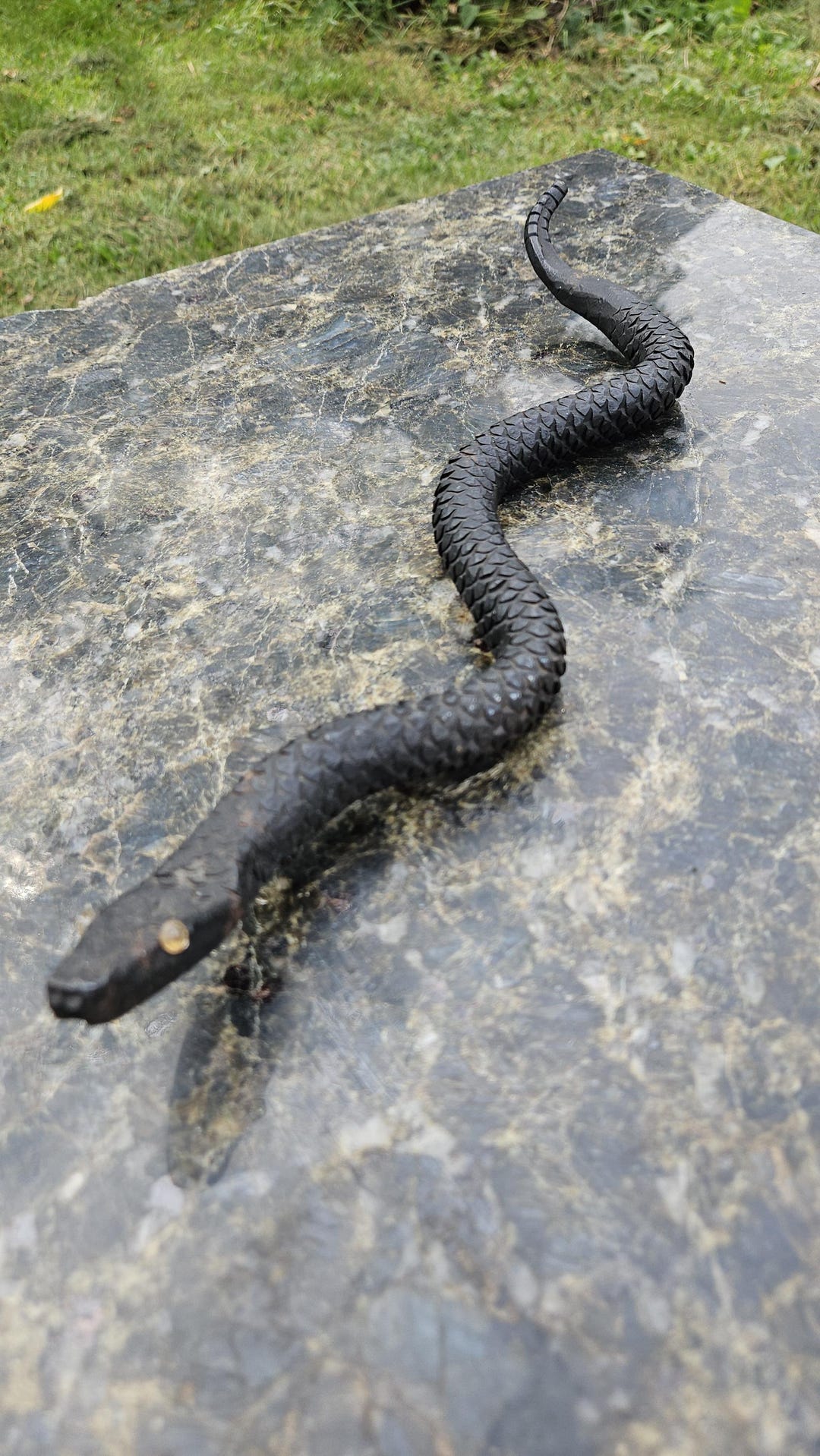 Vintage Intricate Cast Iron Snake. One of A Kind Artistic Detailed ...