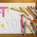 Thank You! Coloring Page: Digital Instant Download - Etsy