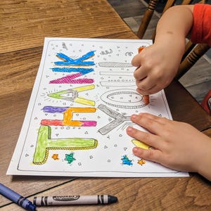 Thank You! Coloring Page: Digital Instant Download - Etsy