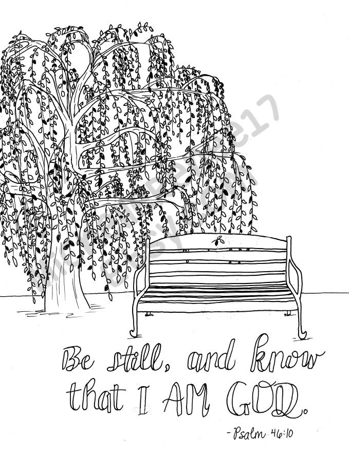 5 Pack Psalms Bible Verses Coloring Pages: Digital PDF Downloads - Etsy