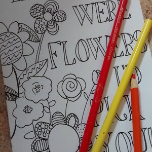 Mother's Day Coloring Card: Digital Instant Download - Etsy