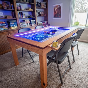 Ultimate Gaming Table Plans – LED Lighting & Magnetic Rail System - Etsy