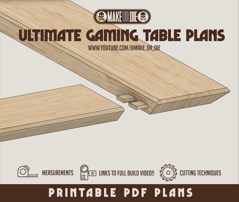 Ultimate Gaming Table Plans – LED Lighting & Magnetic Rail System - Etsy