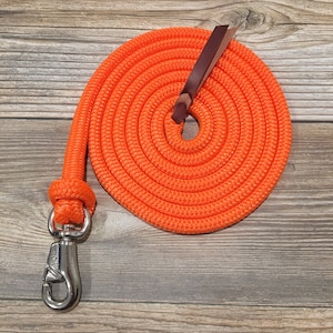 Safety Orange Lead Rope, Yacht Lead Rope, Hunter Orange Lead Rope ...