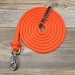 Safety Orange Lead Rope, Yacht Lead Rope, Hunter Orange Lead Rope ...